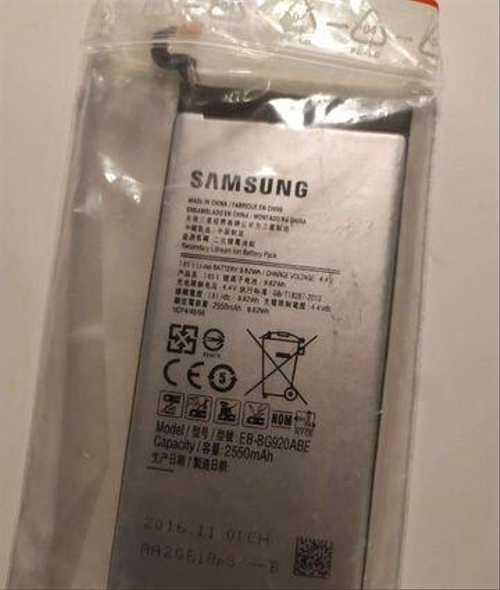 Оригинальный аккумулятор samsung Galaxy S6