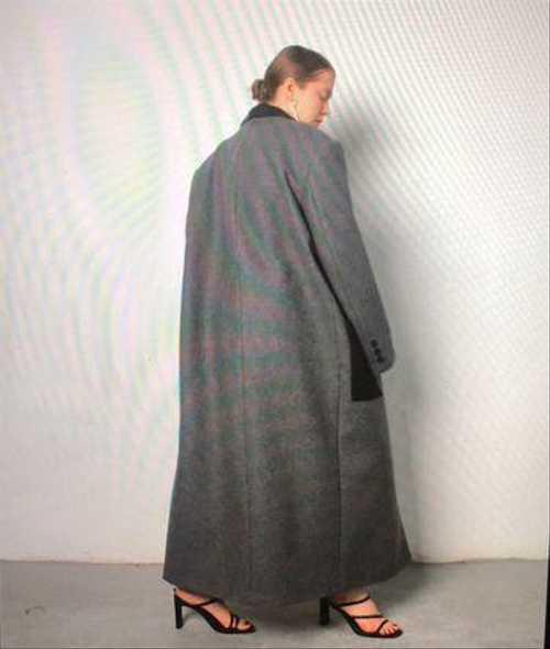 Шерстяное дизайнерское пальто unisex