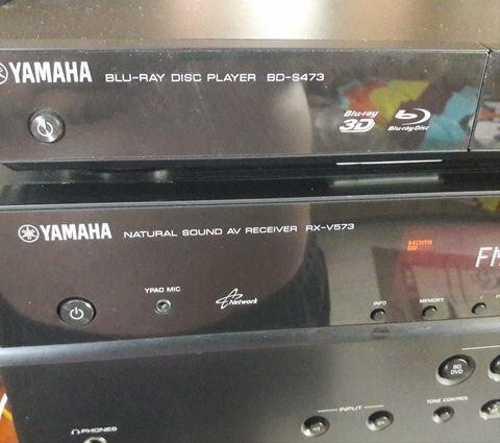 Yamaha RX-V573 7.1 AirPlay 4K + Yamaha BD-S473