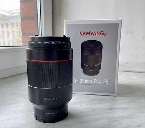 Автофокусный объектив Samyang Sony E 35mm f1.4