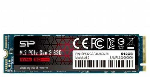 512 гб SSD диск Silicon Power 512Gb P34A80