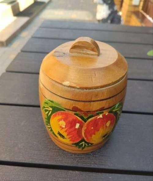 Ёмкость деревянная декоративная (боченок под мед)