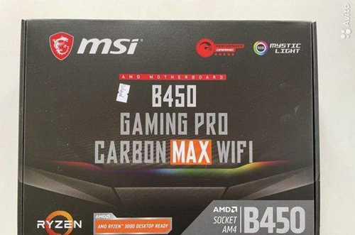 Материнская плата MSI B450 Gaming Pro Carbon Max W