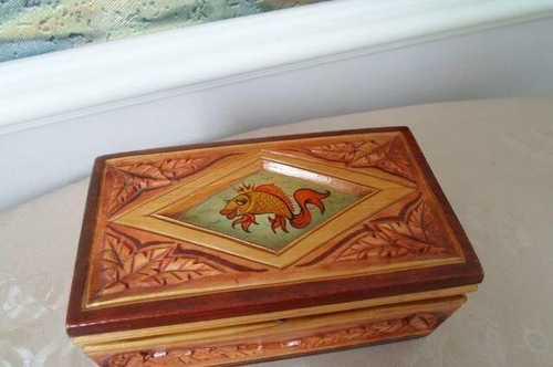 Шкатулка деревянная СССР