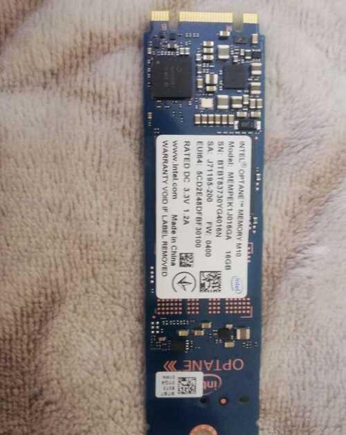 SSD для ноутбука Intel Optane Memory M10 16Gb (mem