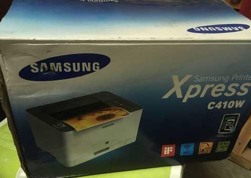 Принтер лазерный цветной SAMSUNG c410w