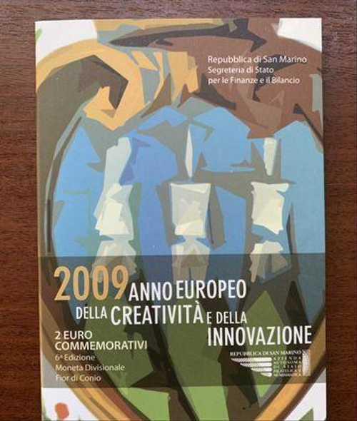 2 Евро Сан-Марино 2009 Европейский год творчества