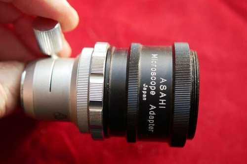 Переходник микроскоп-М42 камера asahi pentax