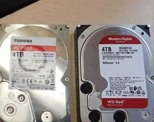 HDD 4 TB WD и Toshiba
