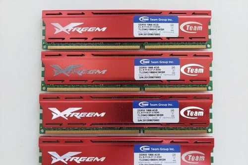 DDR3-PC14900 16Gb kit Team Xtreem 1866Mhz