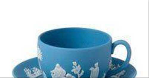 Wedgwood White on Blue
