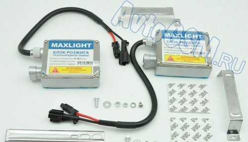 Ксенон MaxLight H1 5000K - защита от короткого замыкания, скачков напряжения, плавный розжиг лампы, вибрационная стойкость и экономичность