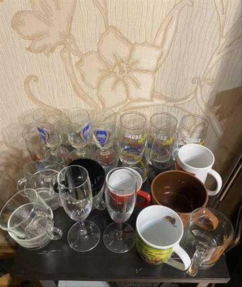 Бокалы,чашки,стаканы и кружки