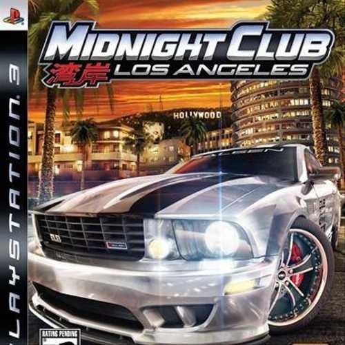 Midnight Club Los Angeles лицензионный диск ps3