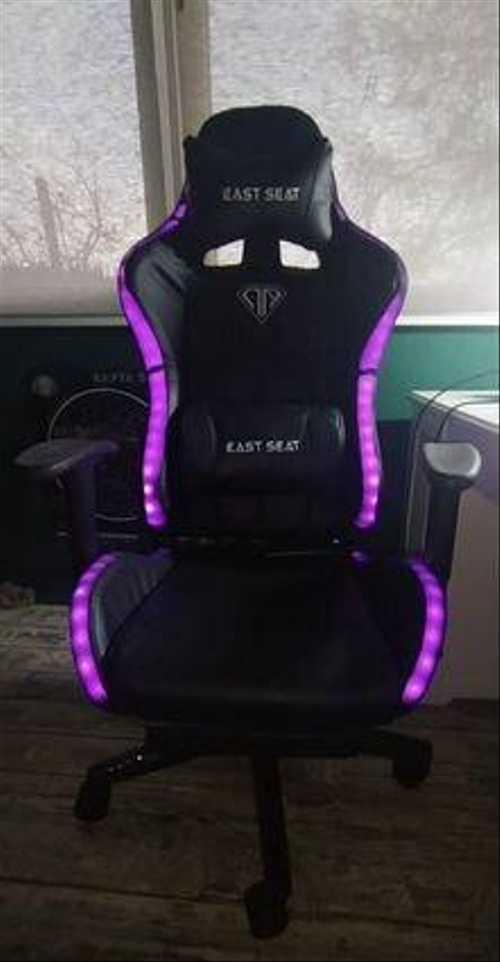 Игровое,геймерское кресло с RGB подсветкой