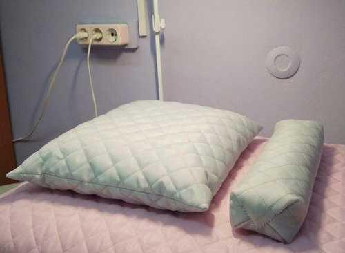 Подушка и валик под поясницу
