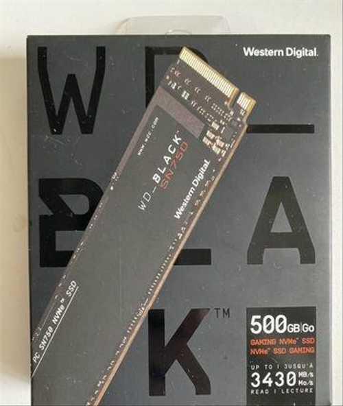 Ssd WD Black NVMe 500 GB SN750 WDS500G3X0C