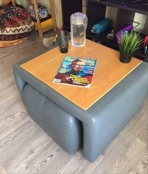 Журнальный столик + пуфик