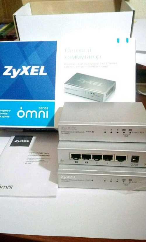 Продам новый сетевой коммутатор ZyXel ES -105А