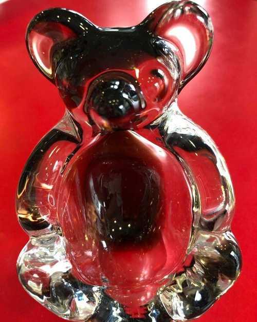 Медведь Murano итальянское стекло оригинал