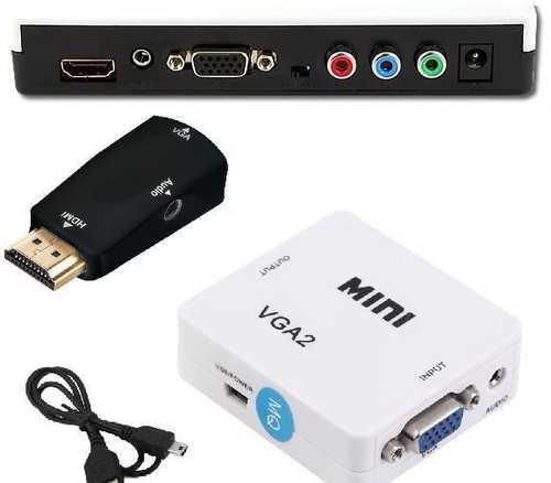Провод, конвертер адаптер VGA to Hdmi RCA аудио | Festima.Ru – частные ...