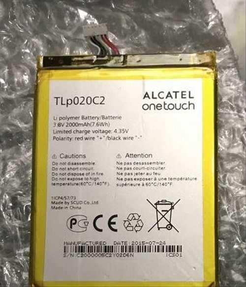 Аккумулятор TLP020C2 для Alcatel OneTouch