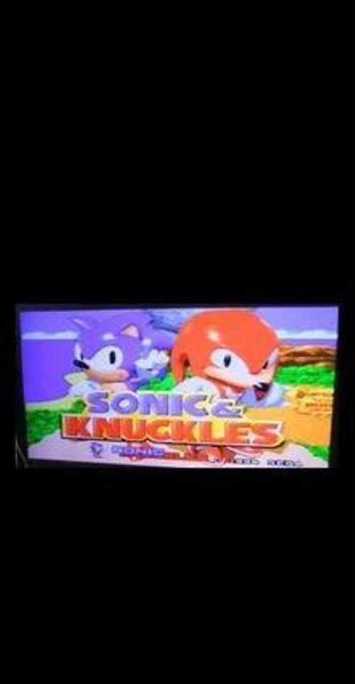 Картридж для Sega MD Sonic & Knuckles 90-х годов