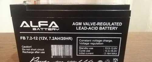Аккумулятор alfa Battery FB 7,2 - 12