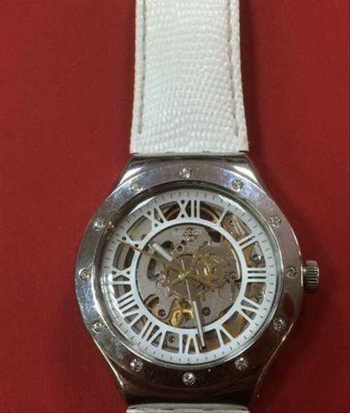 Часы N322 swatch женские, скелетон