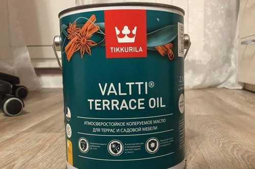 Краска tikkurila valtti terrace oil цвет 5060 белы