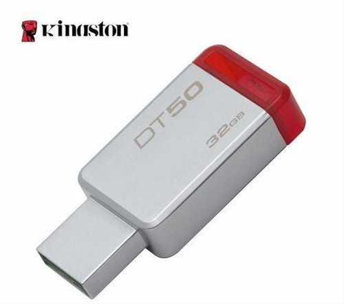 USB Flash 32Gb Kingston Data Traveler 50 металл кр