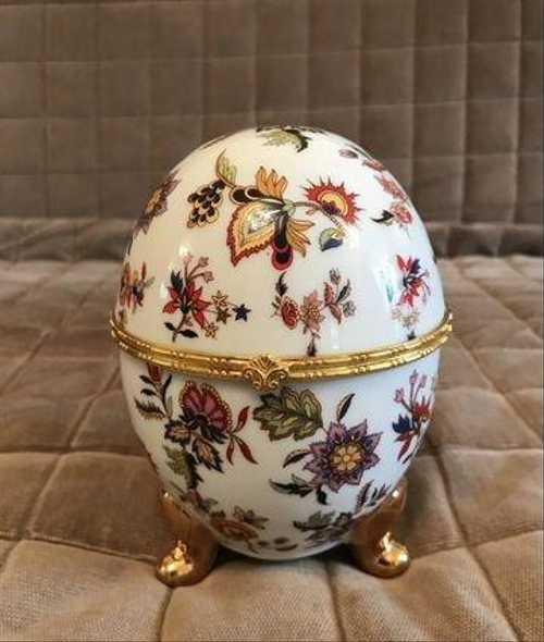 Яйцо - шкатулка декоративная "Цветы"