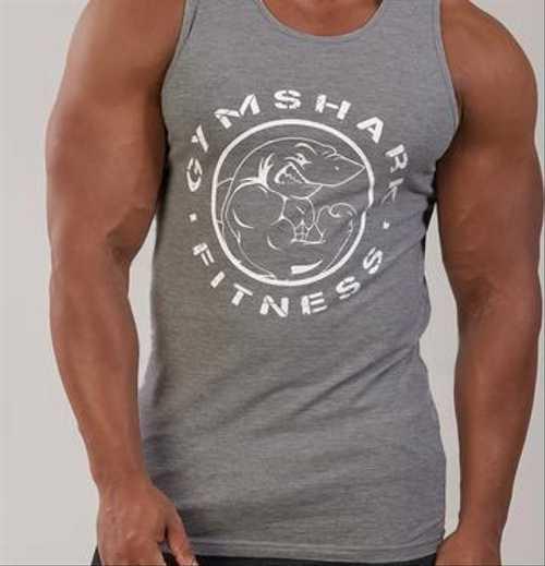 Майка светло-серая Gymshark M новая