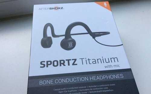 Наушники AfterShokz Sportz Titanium с микрофоном