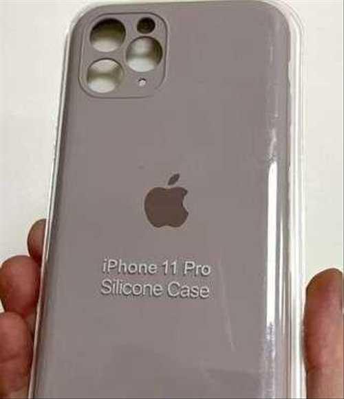 Чехол с защитой камеры опт на iPhone 11 pro серый