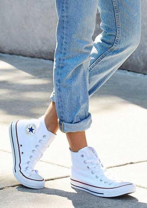 Кеды высокие новые converse белые 39