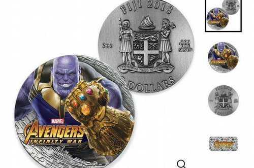 Marvel Thanos infinity war silver coin