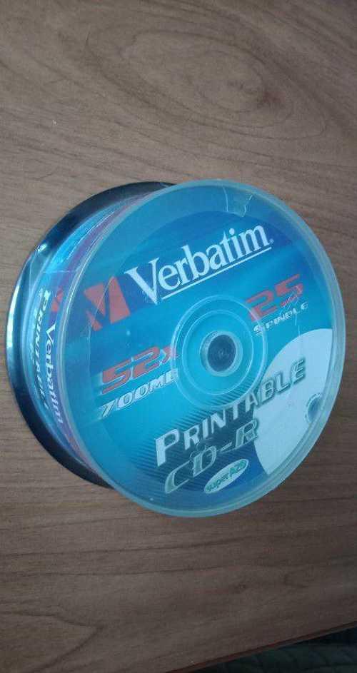 Диски Verbatim CD-R (25 шт.) 700Mb