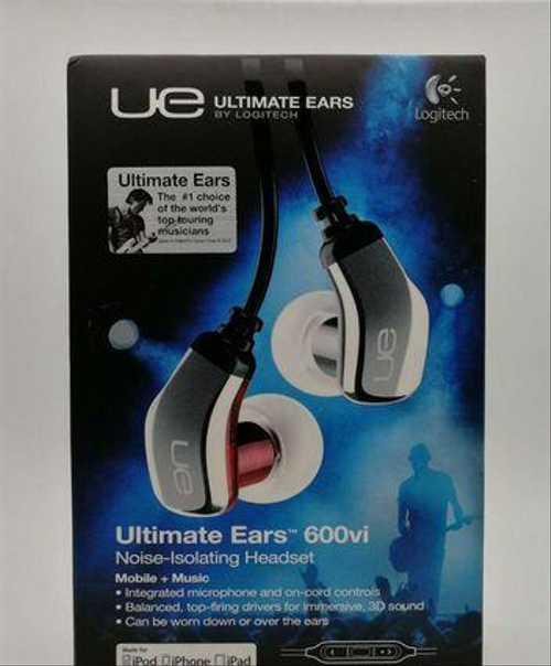 Арматурные наушники гарнитура Ultimate Ears 600vi
