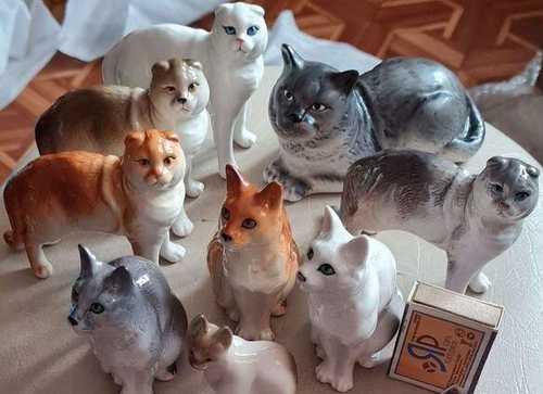 Статуэтки кошек фарфор кошки