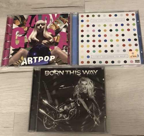 CD-диски. Lady Gaga, 30 seconds to mars