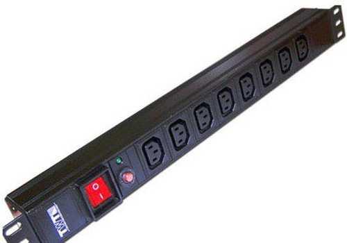 Блок розеток Lanmaster TWT-PDU19-10A8C3 8 розеток