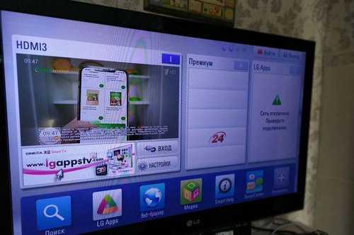 LED телевизор Lg32lv370 smart tv