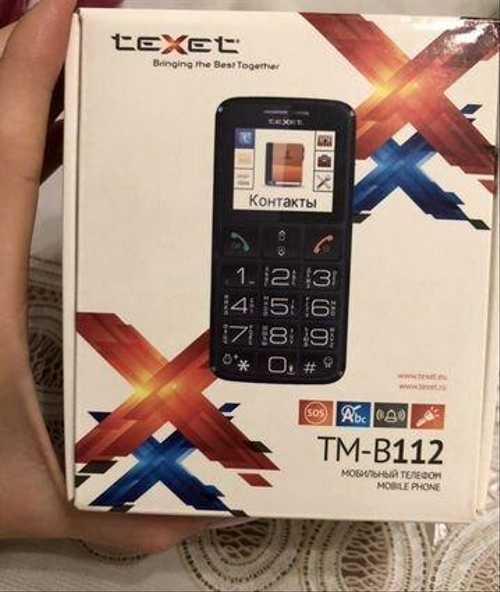 TeXet tm-b112 мобильный телефон