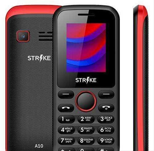 Телефон Strike A10 Black-Red