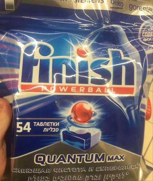 Таблетки для посудомоечной машины Finish Quantum