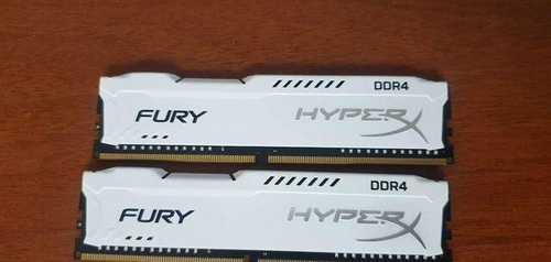 Оперативная память kingstone hyperx fury white ddr