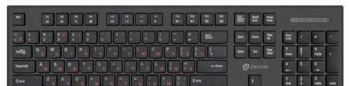 Клавиатура oklick 505M, USB, черный (kw-1820 black