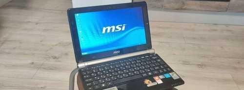 Ноутбук MSI u160dx в хорошем состоянии