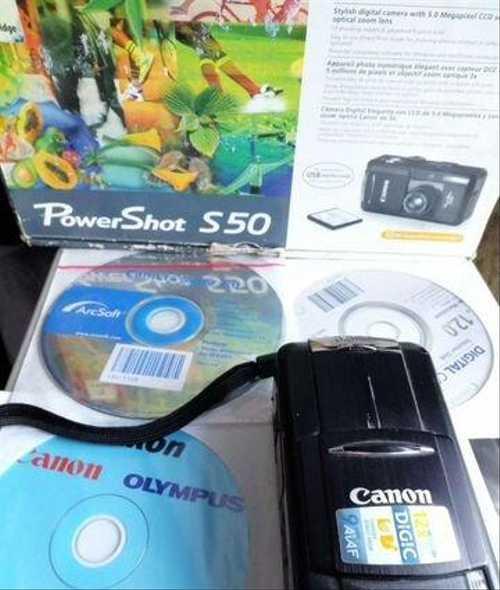 Цифровой фотоаппарат canon powershot s50